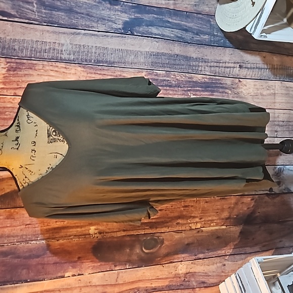 torrid | Tops | Torrid Super Soft Army Green V Neck Top Size 4 | Poshmark